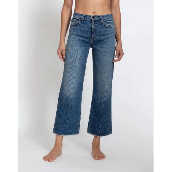 ASKK NY | Jeans | New Askk Ny Crop Wide Jean In Marina | Poshmark